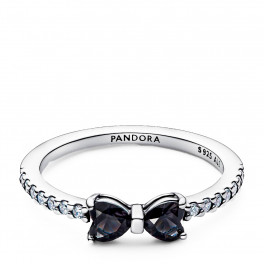 Sparkling Black Bow Ring - Pandora - Trenfit