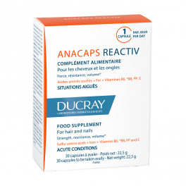 ANTI-HAIR LOSS TREATMENT DUCRAY ANACAPS REACTIVE FOOD SUPPLEMENT FOR ...