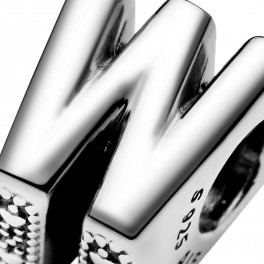 CHARMS PANDORA STERLING SILVER CHARM LETTER W 797477