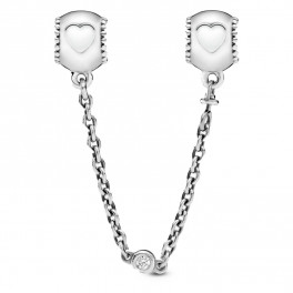 Hidden Hearts Sterling Silver Safety Chain 796457CZ-5 - Sabina