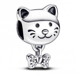 Cat and Bow Pet Charm 792255C01 - Sabina