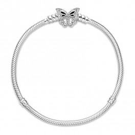 Pandora Moments Bracelet Snake Chain Butterfly Clasp 590782C01 - Sabina