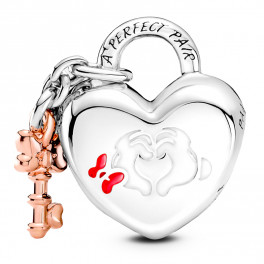 Charm Candado Mickey y Minnie Mouse de Disney 780109C01 - Pandora - Sabina