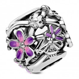 Purple Daisy Filigree Charm 798772C02 - Sabina