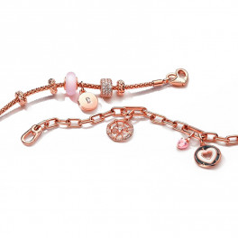 CHARMS PANDORA AMULETO DE MEDALHãO DE CORAçõES PANDORA ME 783080C01